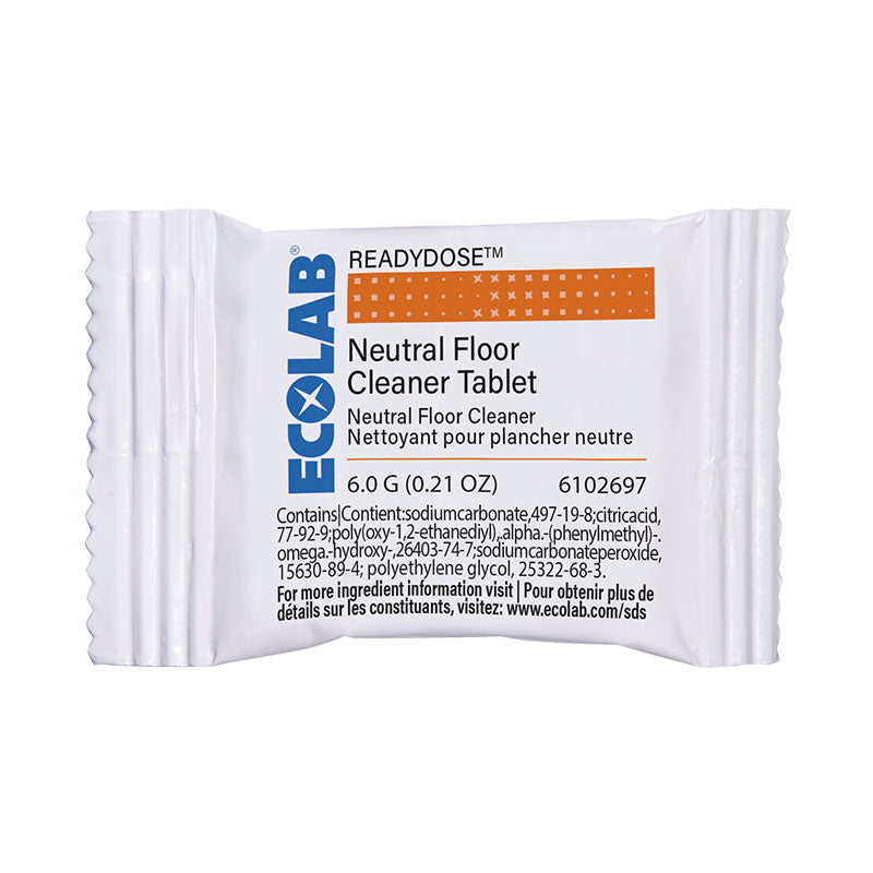Ecolab ReadyDose Neutral Floor Cleaner Tablet 6g – Hospeco