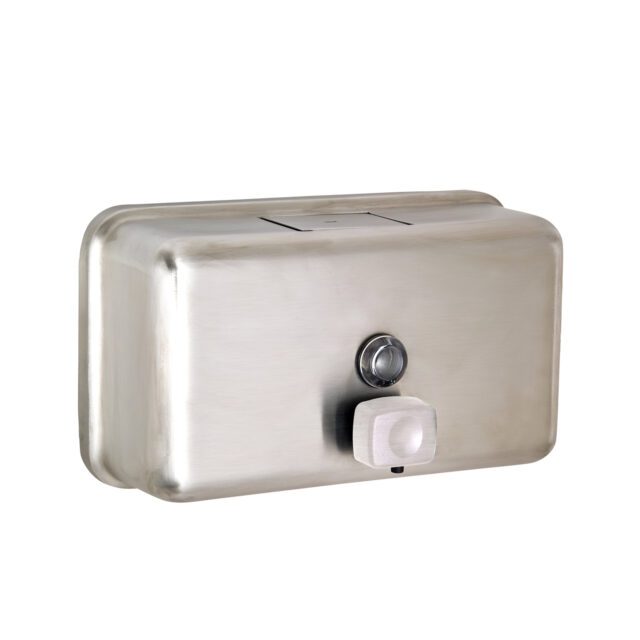 Stainless Steel Horizontal Soap Dispenser, ABS Pump, 1200 mL – Hospeco