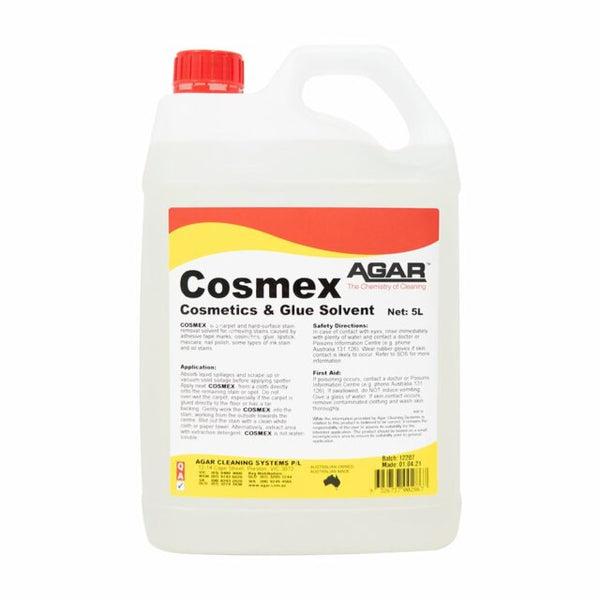 Agar Cosmex Cosmetics and Glue Solvent, 5L – Hospeco PTY LTD