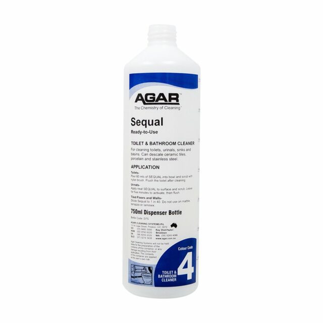 Agar SEQUAL Bathroom Cleaner 750mL Eucalyptus – Hospeco