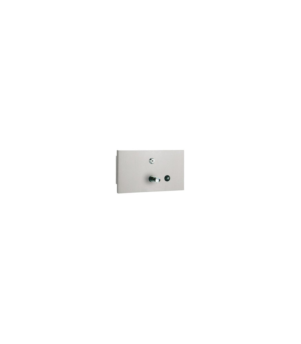 Soap Dispenser Recessed Push Button 1.4L Satin Stainless Steel – Hospeco