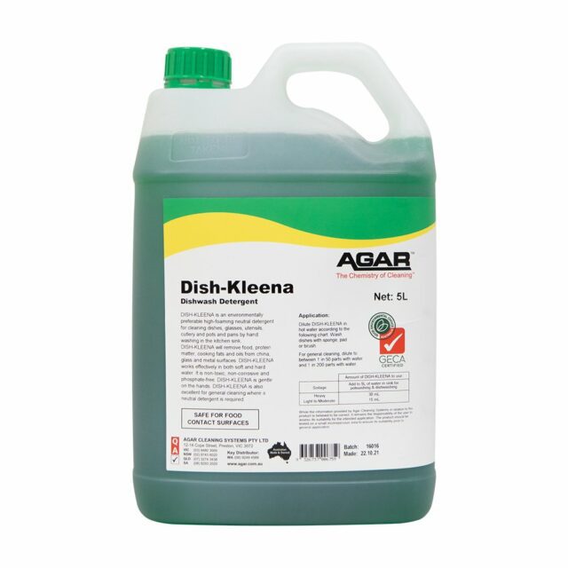 Agar Dish-Kleena Dishwash Detergent, 5L – Hospeco