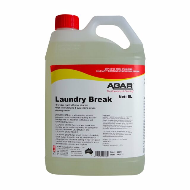 Agar Laundry Break Liquid Detergent, 5L – Hospeco