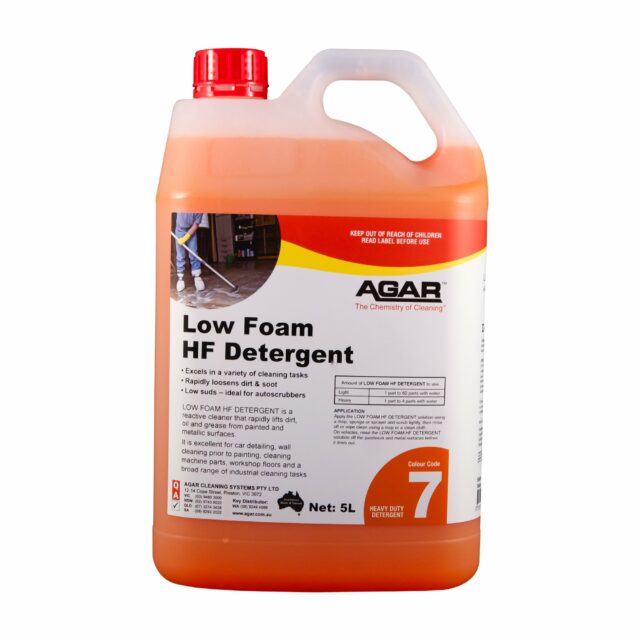 Agar Low Foam HF Detergent, 5L – Hospeco