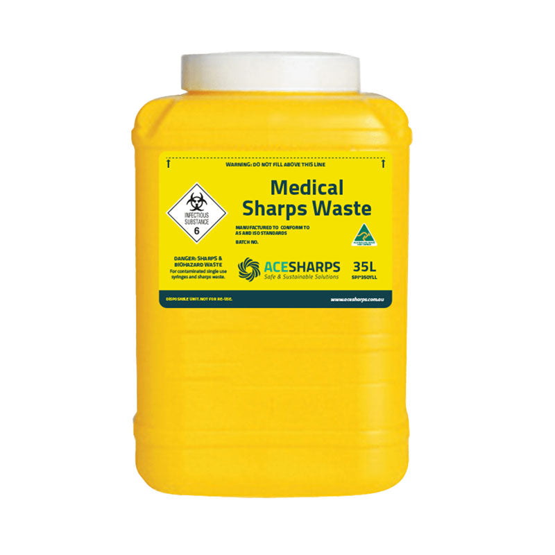 Ace Sharps 35L Sharps Container Large Lid – Hospeco PTY LTD