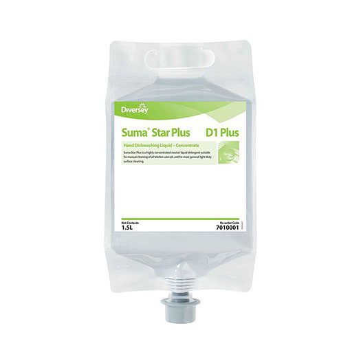 Suma Star-Plus D1 - 1.5L Hand Dishwashing Detergent – Hospeco PTY LTD